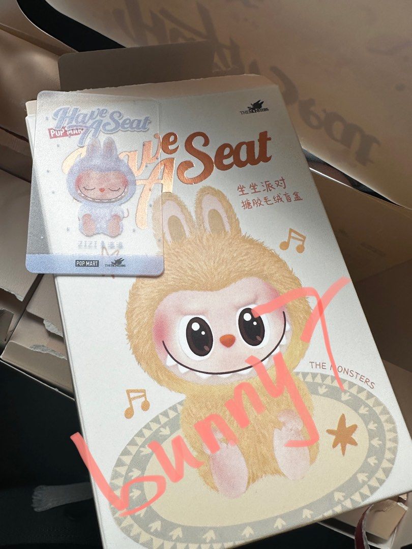 Labubu v2 have a seat Baba 120 zizi 90, Hobbies & Toys, Toys & Games on ...