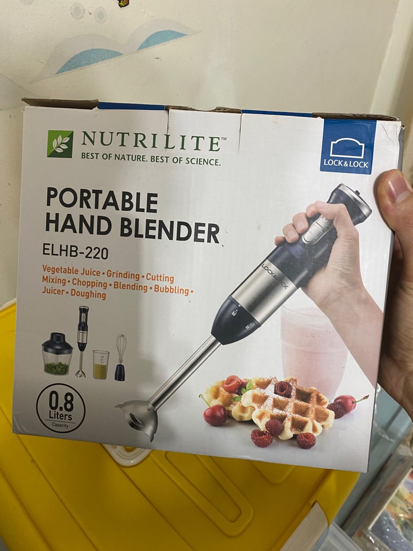Lock & lock Portable hand blender, blending, whisk, chopping, TV & Home ...