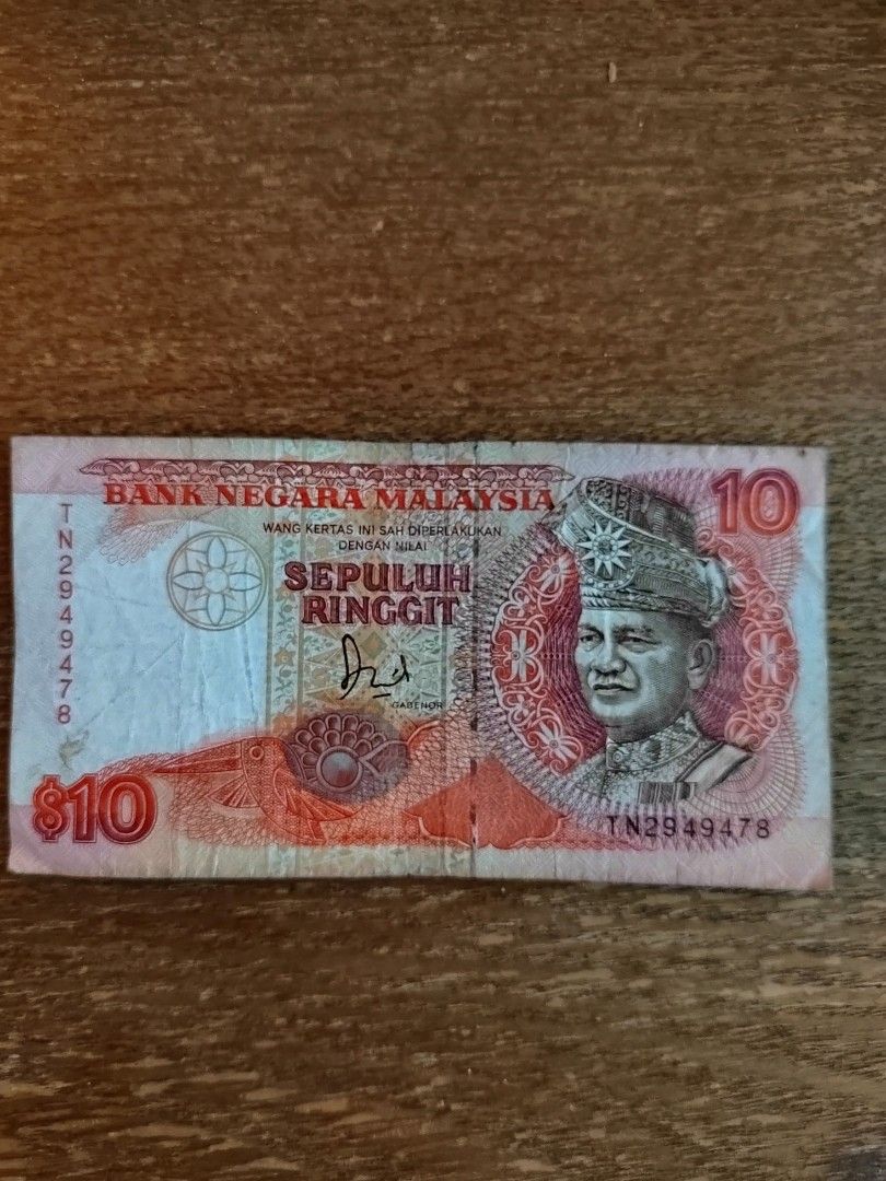 MALAYSIA RM 10 old note, Hobbies & Toys, Collectibles & Memorabilia ...