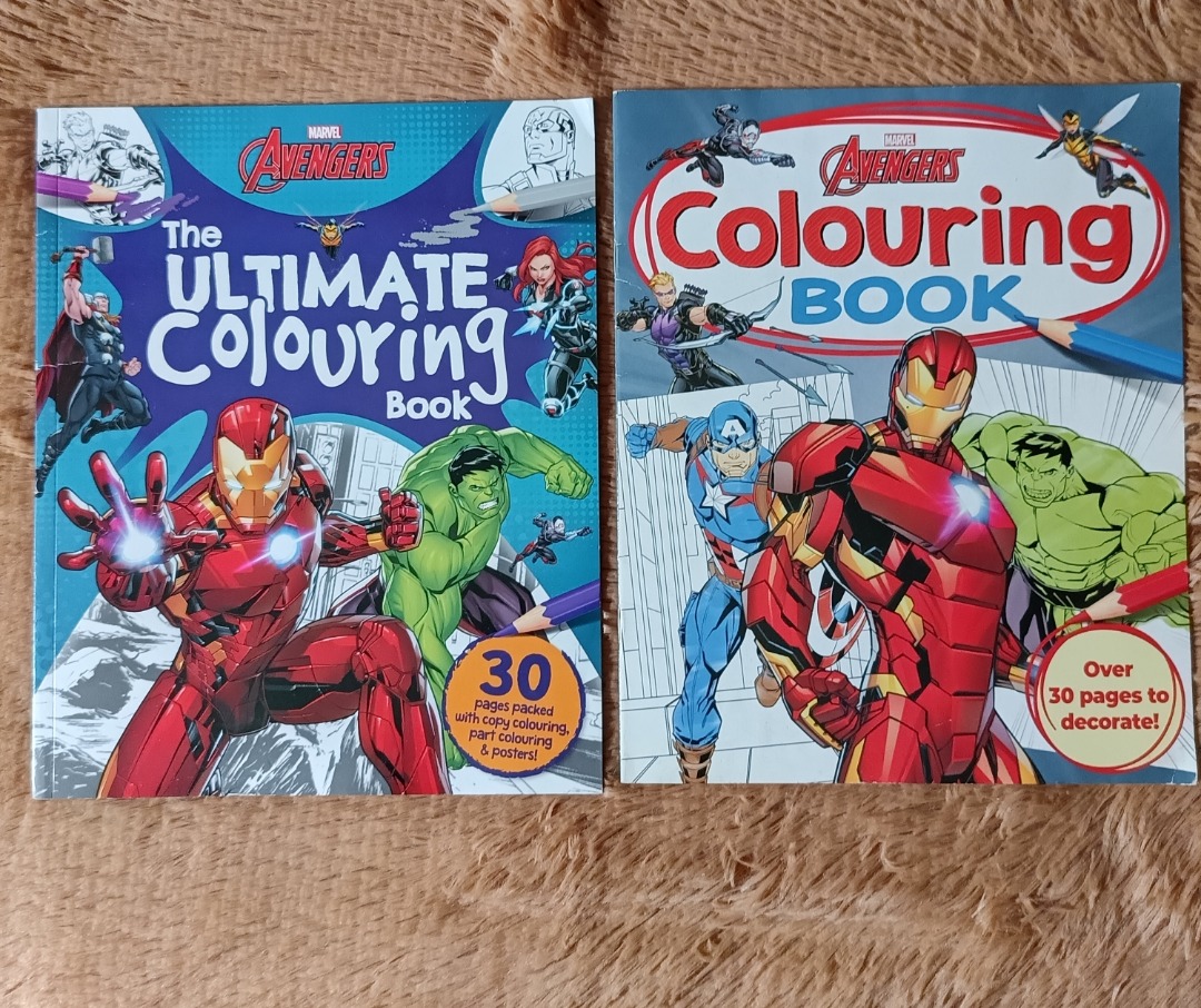 Marvel Activity books (coloring and storybooks), Hobbies & Toys, Books ...