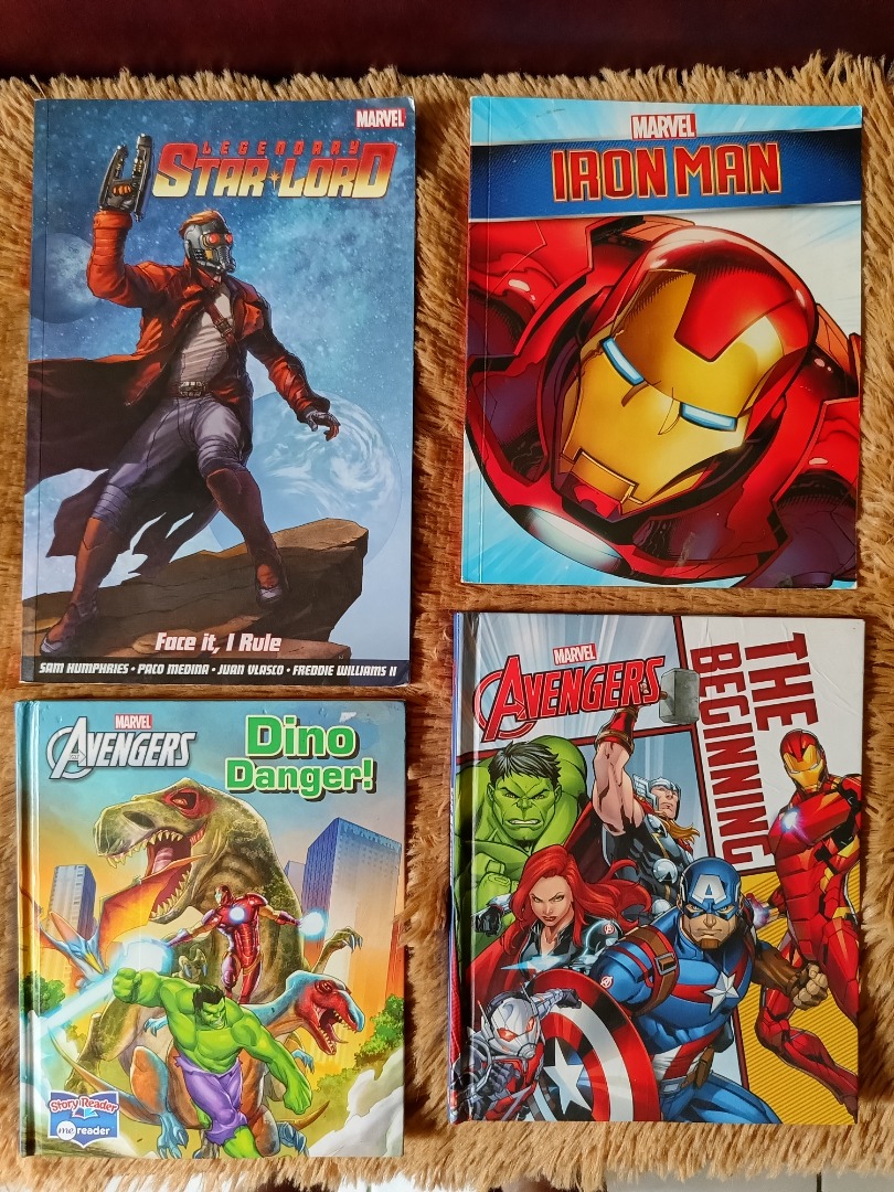 Marvel Story books: Spiderman, Captain America, Iron Man, Avengers ...