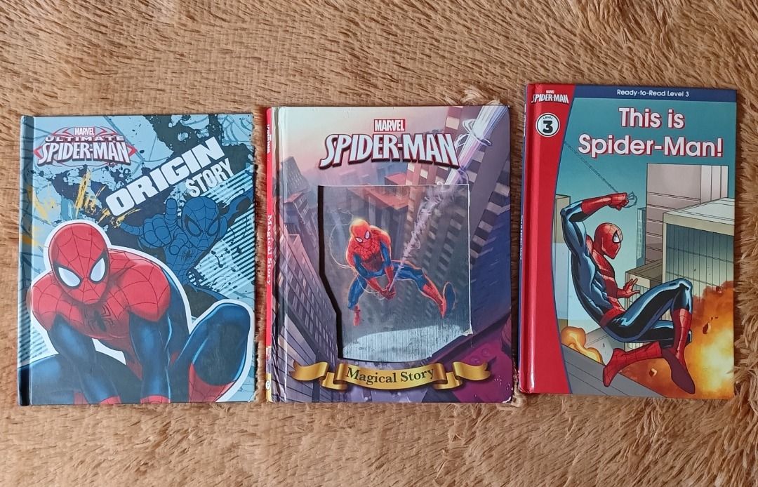 Marvel Story books: Spiderman, Captain America, Iron Man, Avengers ...