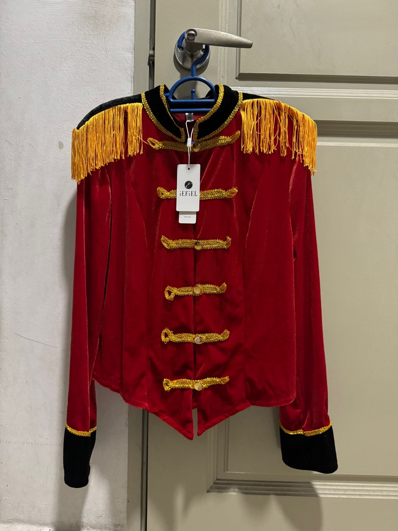 Mens Top Circus Ringmaster Costume Halloween Carnival Cosplay Costume ...