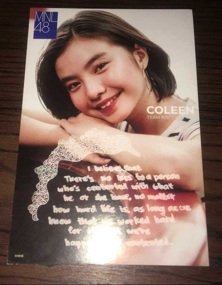 MNL48 First Generation Postcard coleen, Hobbies & Toys, Memorabilia ...