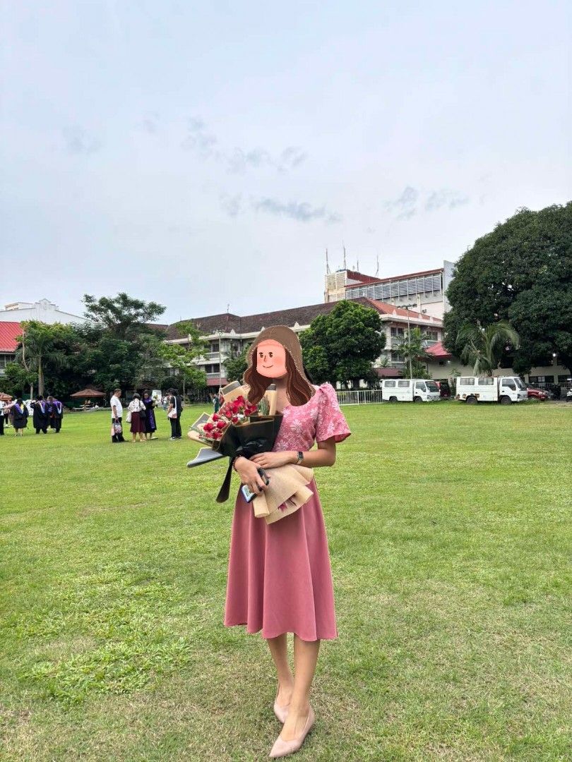 Modern Filipiniana, dress, graduation, pink, Women's Fashion, Dresses ...