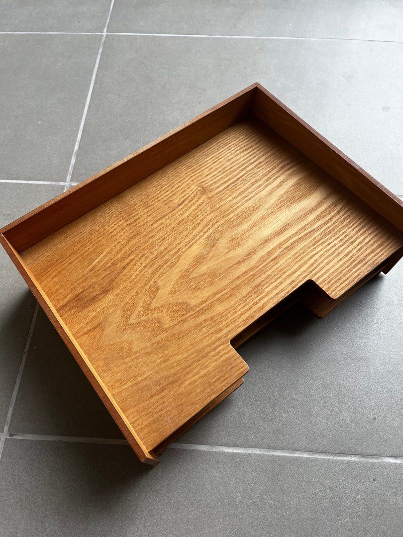 Muji wooden letter tray, Furniture & Home Living, Home Improvement ...