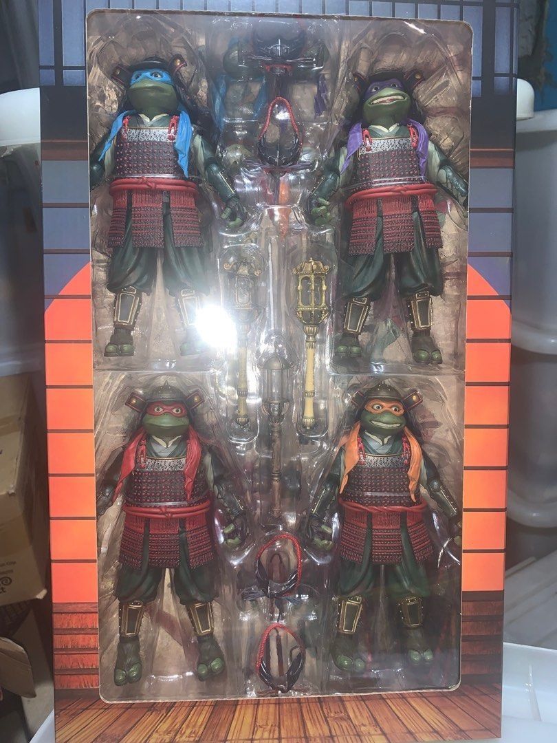 Neca 4 Pack TMNT Teenage Mutant Ninja Turtles 3 III Turtles in Time ...