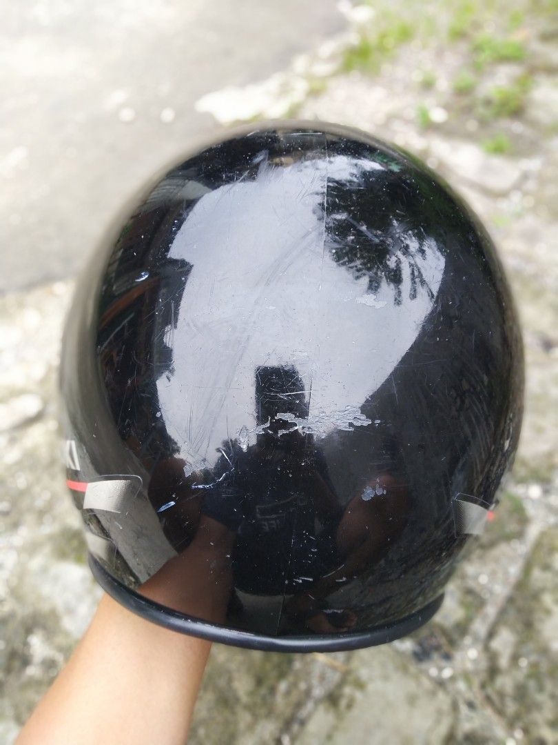 NO. 507 HELM JADUL SUZUKI SATRIA SHOGUN SMASH ORIGINAL HITAM MINUS KLIK ...