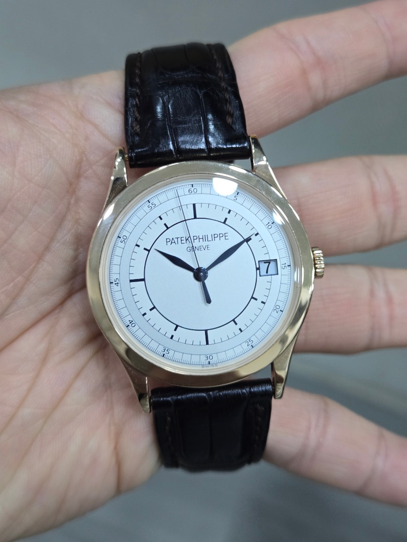 Patek Philippe Calatrava Rose Gold 5296R Sector Dial Dress Watch PP RG ...