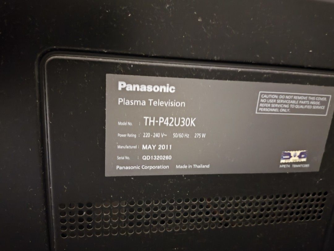 Plasma TV 42" Panasonic Viera with Roku streaming stick, TV & Home ...