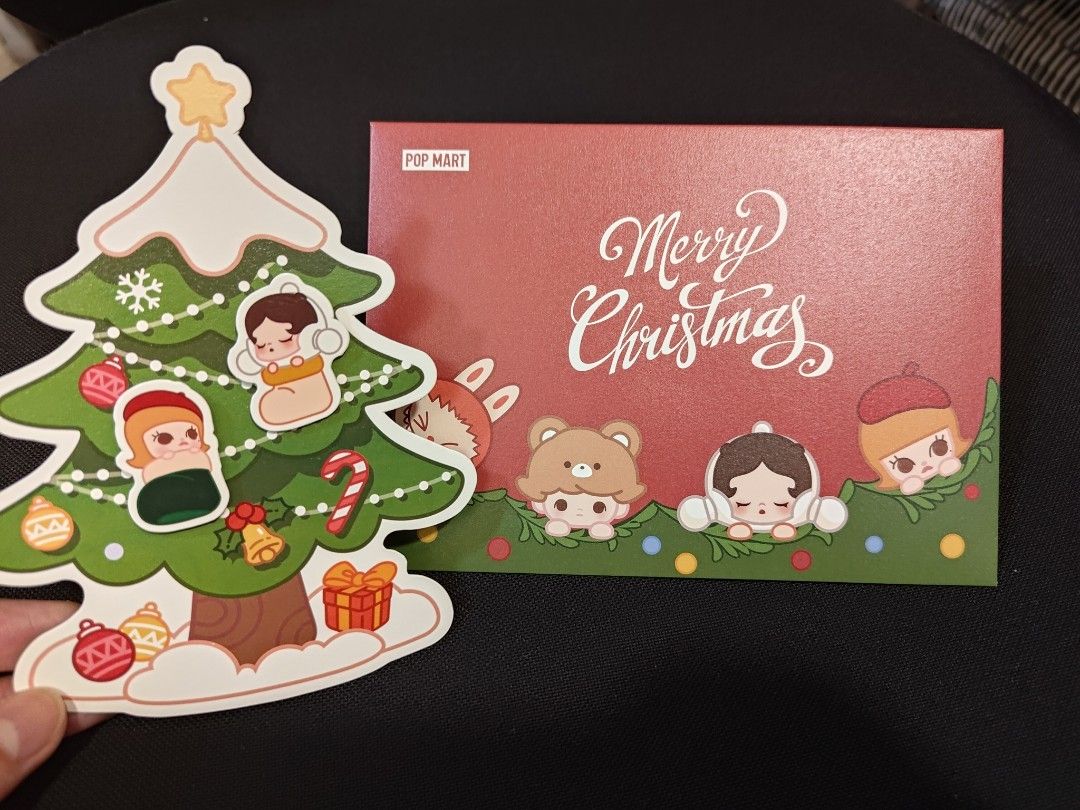 Pop Mart Popbean Christmas Card set (Christmas tree design) feat ...