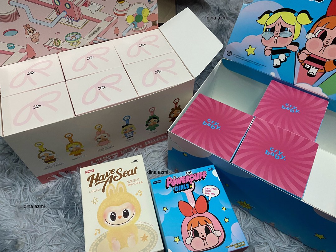 CRYBABY CRYING AGAIN, POWERPUFF GIRLS & LABUBU, Hobbies & Toys, Toys ...