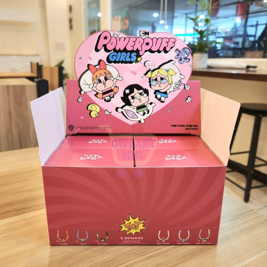 Popmart Crybaby x Powerpuff Girls PPG Phone Charm, Hobbies & Toys, Toys ...
