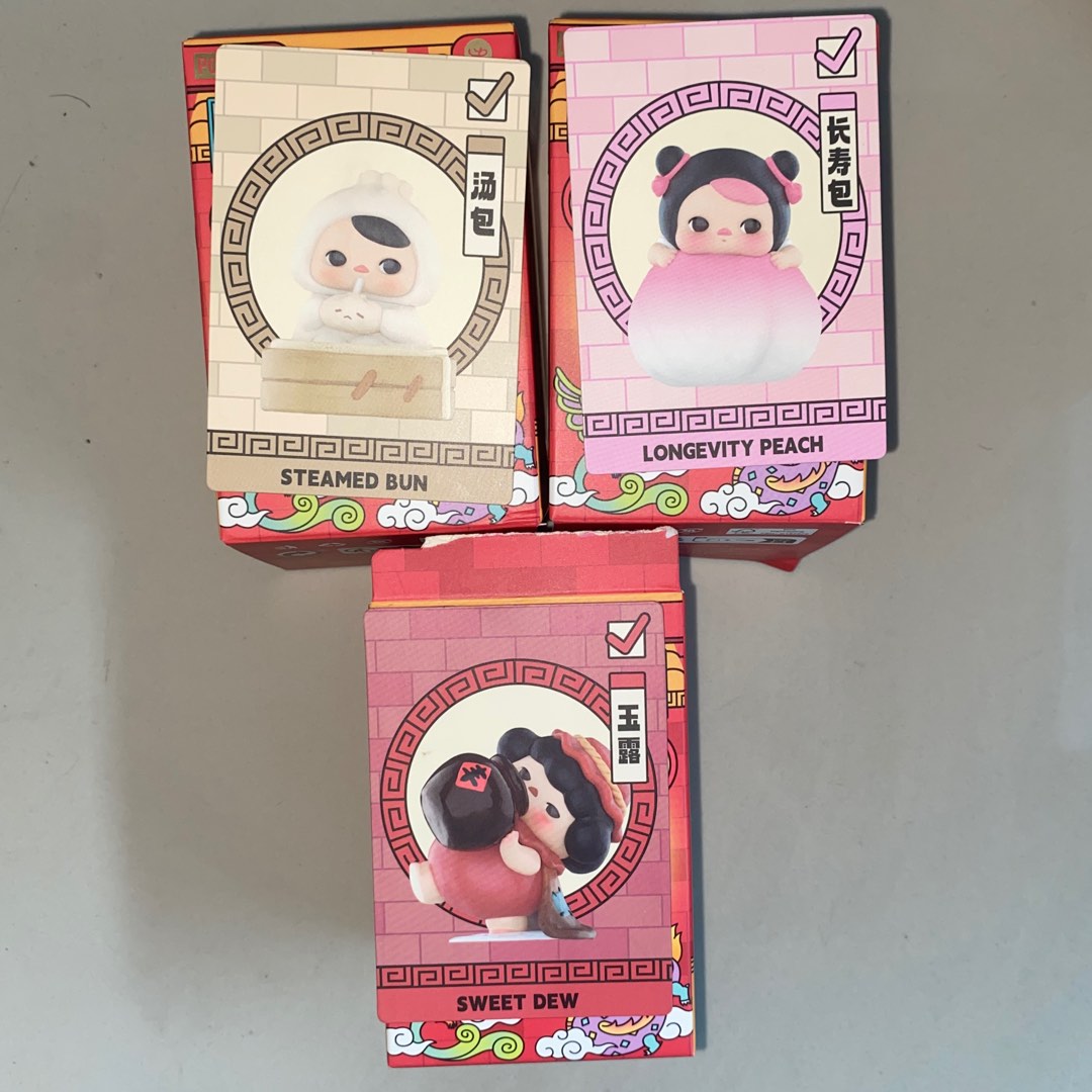 popmart steamed bun set pucky feast # hirono sonny angel , Hobbies ...