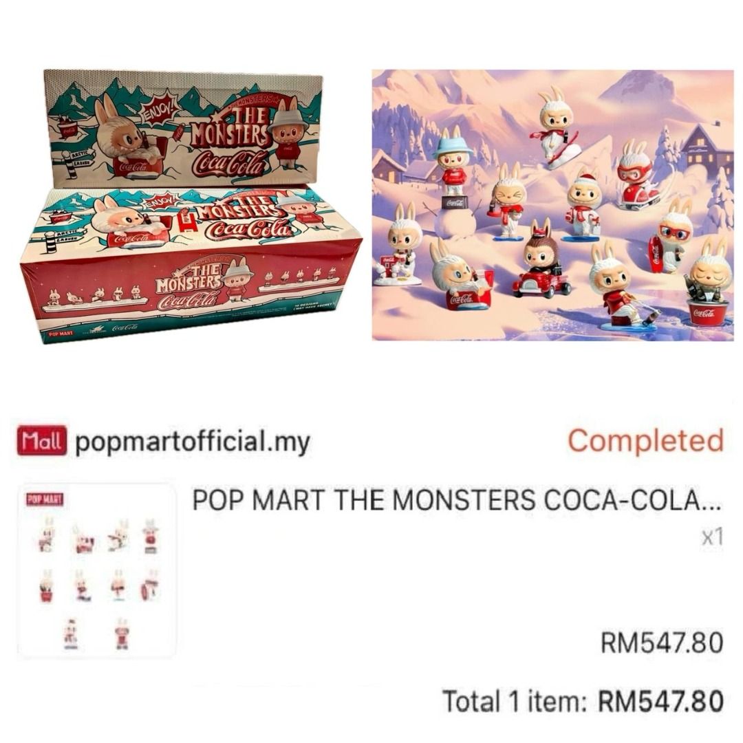 Popmart The Monster Coca-Cola Series Figures | Limited Edition, Hobbies ...