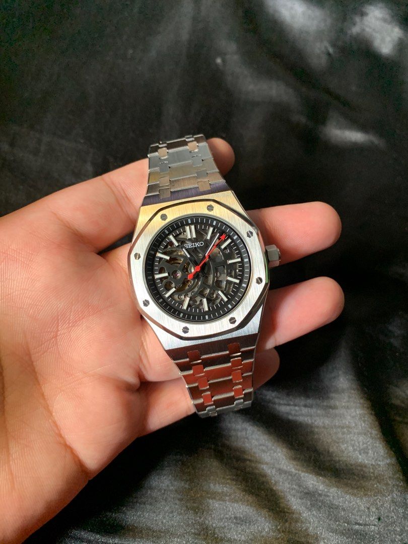 (preorder) Skeleton Royal Oak Mod, Men's Fashion, Watches & Accessories ...