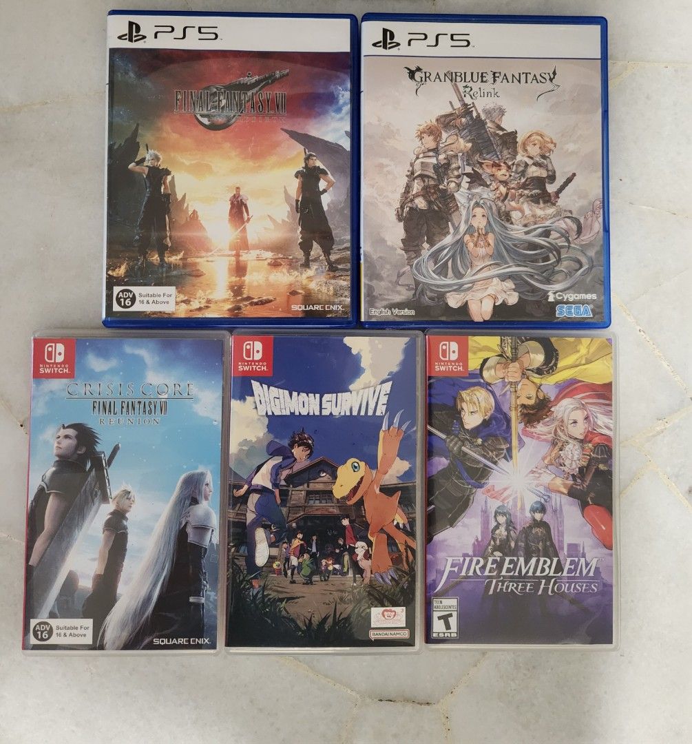 PS5 Final Fantasy 7 Rebirth, Grandblue Fanstasy Relink, Nintendo Switch ...