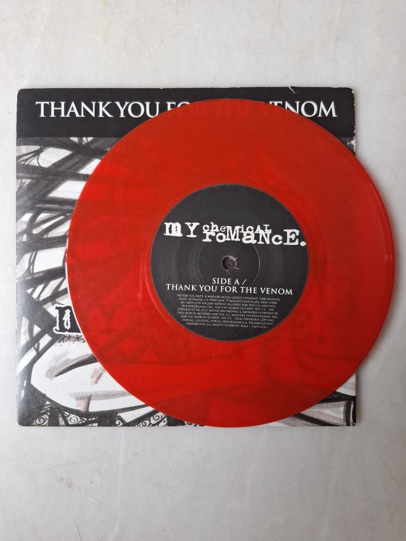 Rare MCR My chemical romance " Thank you for the venom / jack the ...
