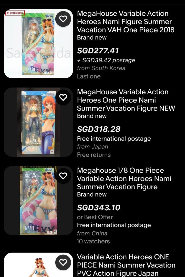 *RARE* Variable Action Heroes One Piece Nami Summer Vacation VAH SHF SH ...