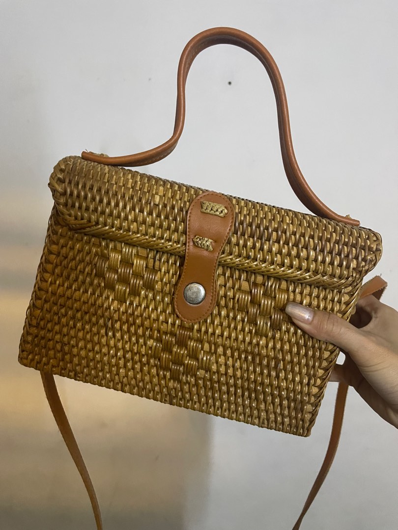 Rattan Bag from Bali Orig, Women's Fashion, Bags & Wallets, Cross-body ...