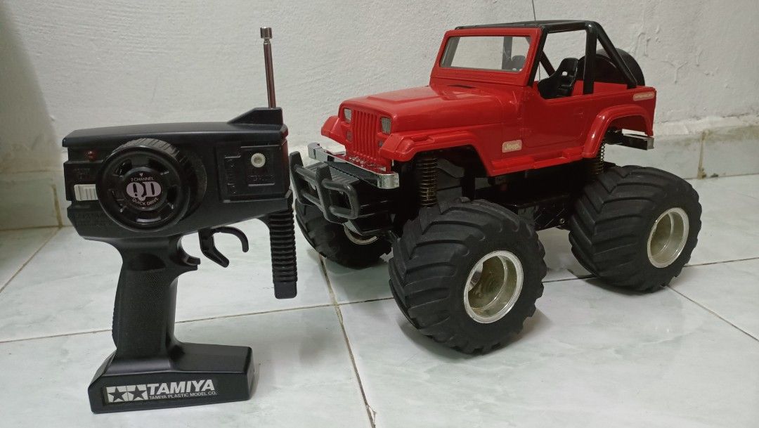 Rc Tamiya Qd Jeep Wrangler, Hobbies & Toys, Toys & Games on Carousell