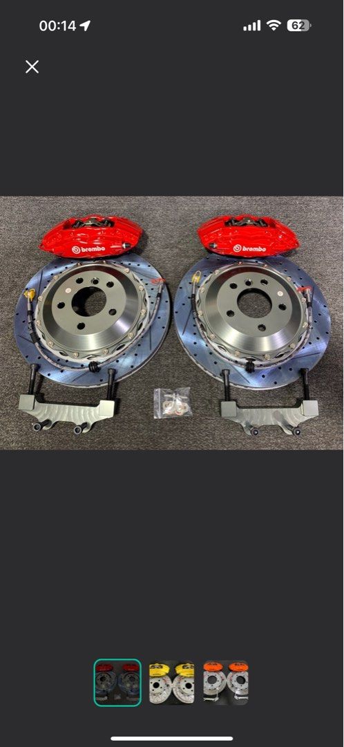 Refurbished Brembo F40 Big Brake Kit (BBK) for Honda Fit, Car Accessories, Tyres & Rims on Carousell