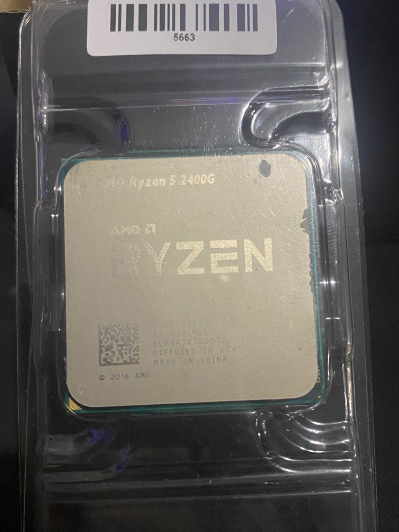 RYZEN 5 2400G CPU WITH COOLER, Computers & Tech, Parts & Accessories ...