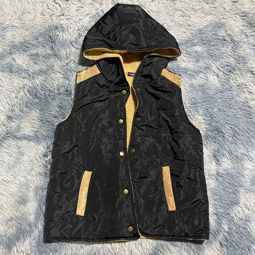 SHEIN PUFFER WINDBREAKER WITH HEATER WARMER WINTER CHOLEKO VEST JAPAN ...