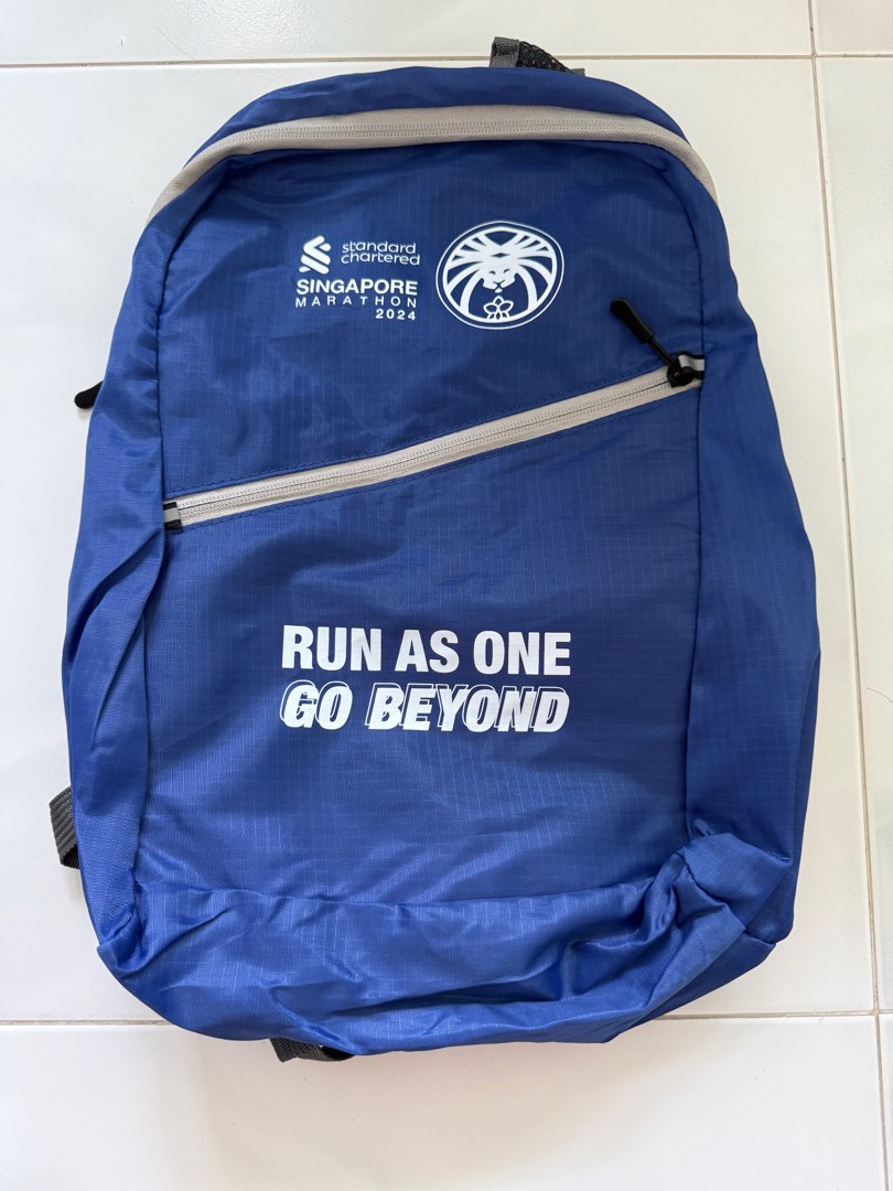 Standard Chartered Marathon 2024 foldable backpack, Men's Fashion, Bags ...