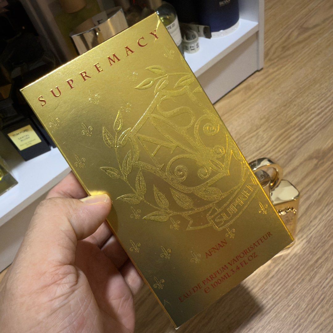 Supremacy Gold by Afnan EDP 100ml (Used like new), Beauty & Personal ...
