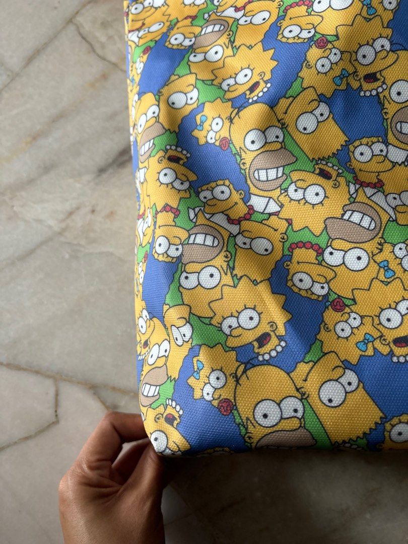The Simpsons X G Market (Korea) Coated Canvas Tote Bag, Women's Fashion ...
