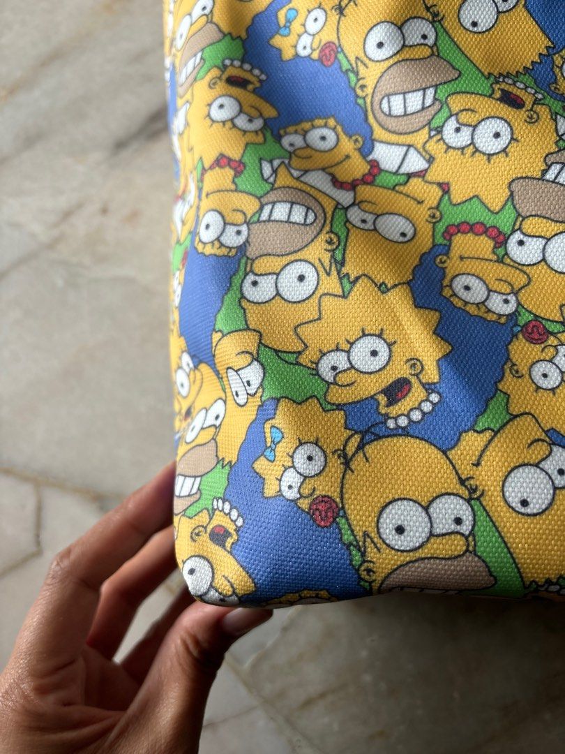 The Simpsons X G Market (Korea) Coated Canvas Tote Bag, Women's Fashion ...