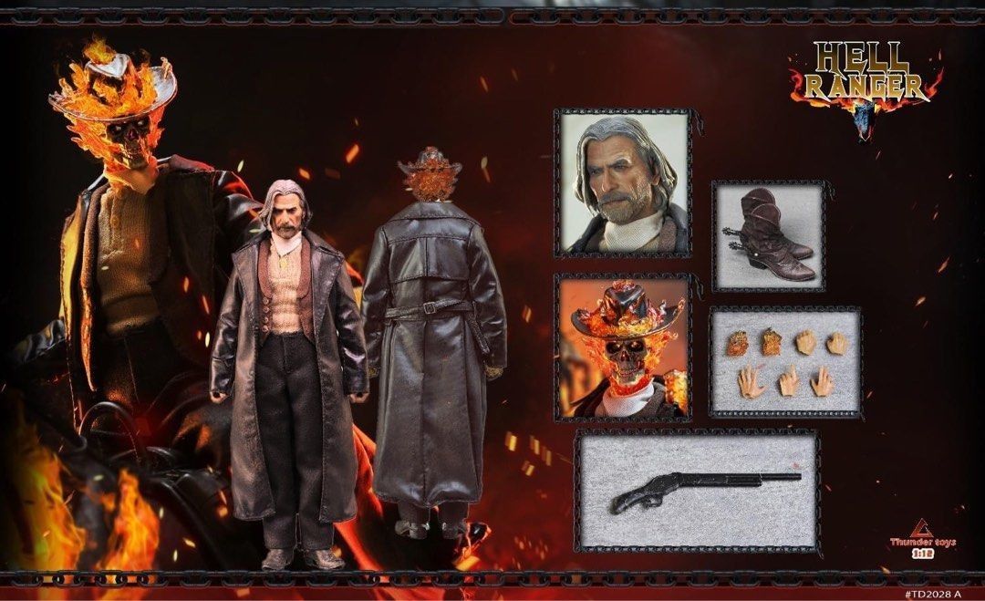 Thunder Toys 1/6 Hell Ranger TD2023B & TD2023C (Ghost Rider Carter ...