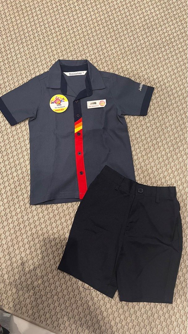 Toddler Jollibee Crew Uniform / Costume, Babies & Kids, Babies & Kids ...