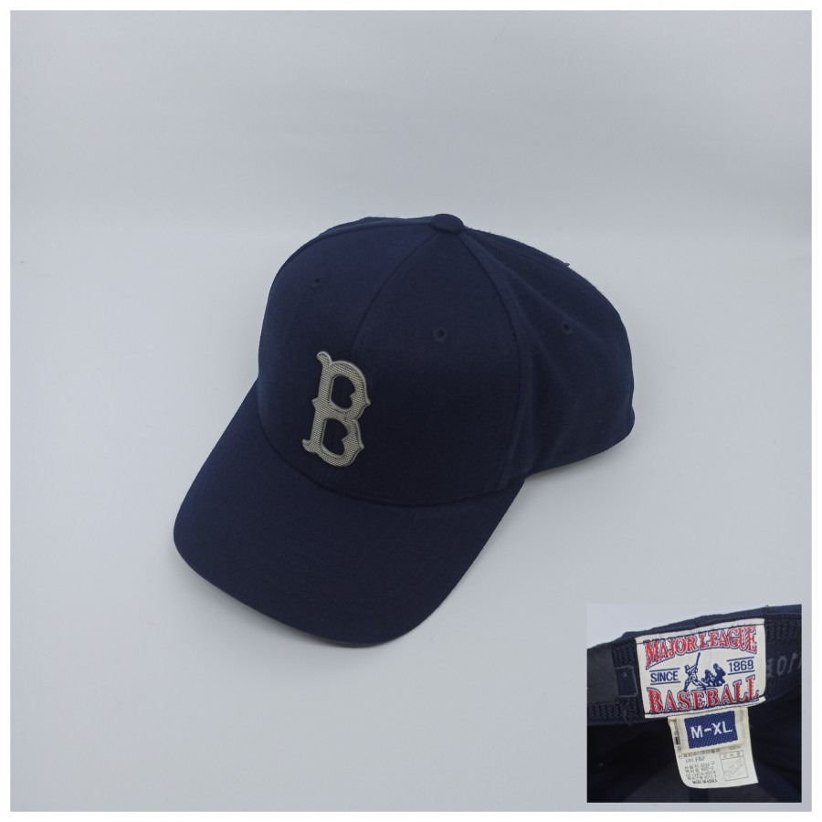 Topi MLB B Boston Cap Besi Logo Second Original 397, Fesyen Pria ...