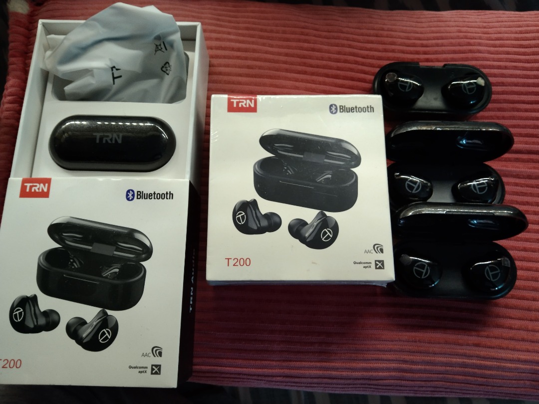 TRN T200 藍牙耳機全新未拆hk170,全新已拆包套hk160, 音響器材, 耳機 - Carousell