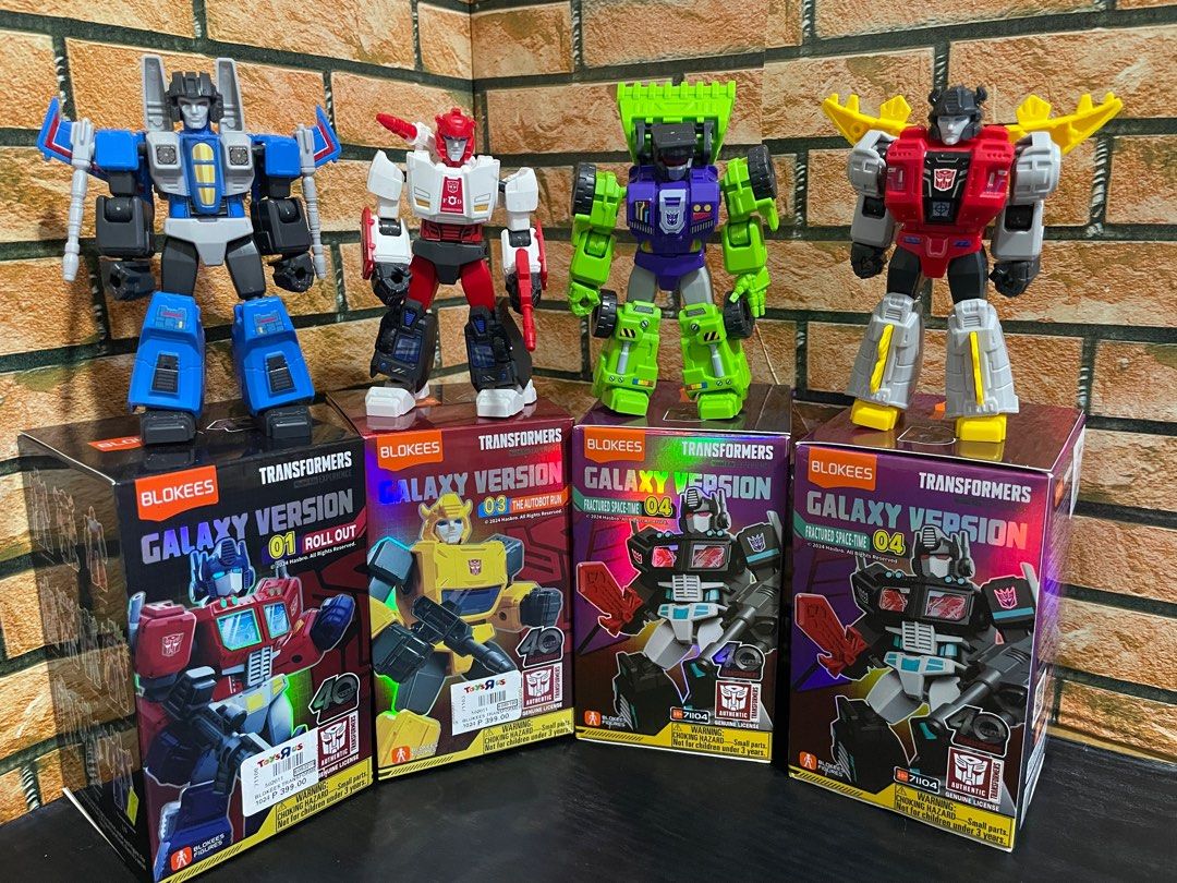 UNBUILT Blokees Transformers - Snarl-Scrapper-Red Alert-Thundercracker ...