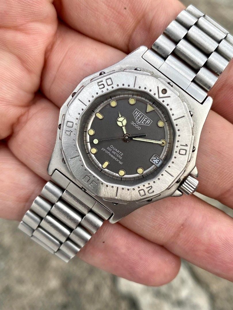 Used UNISEX SIZE HEUER 3000 QUARTZ PROFESSIONAL RARE- Sebelum chat SELLER, Sila baca DESCRIPTION ...