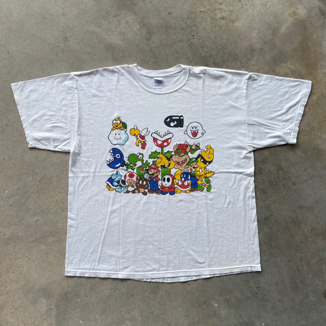 VINTAGE Y2K SUPER MARIO, Men's Fashion, Tops & Sets, Tshirts & Polo ...