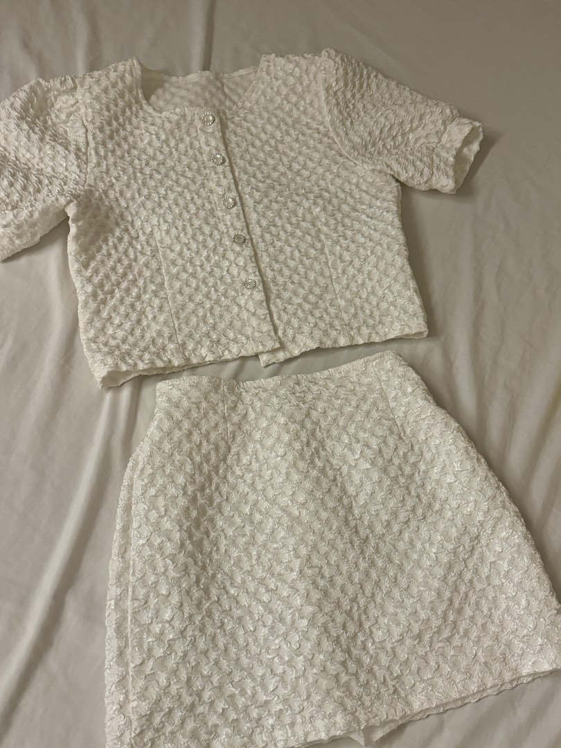 White coords, Women's Fashion, Dresses & Sets, Sets or Coordinates on ...