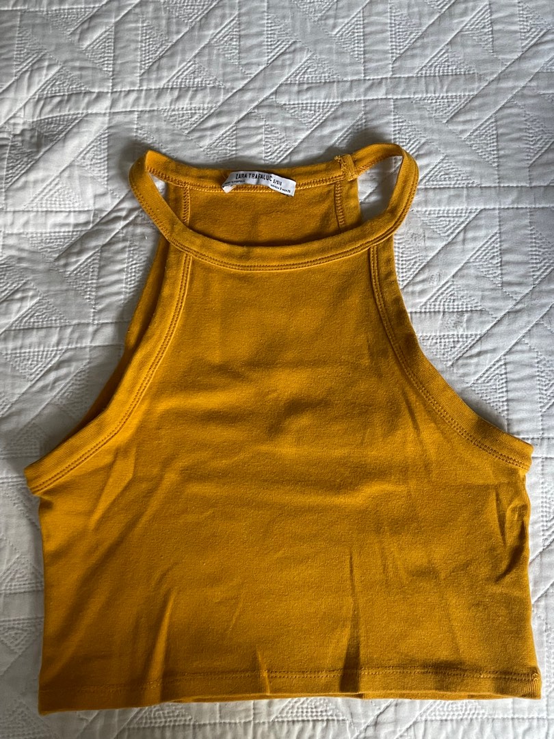 Zara Halter Top, Women's Fashion, Tops, Sleeveless on Carousell