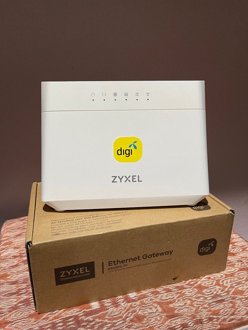 Zyxel Ethernet Gateway EX3300-TO Dual-Band Wireless AX1800 Gigabit ...