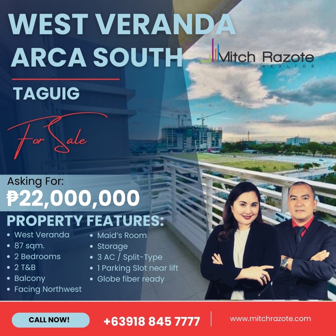 2 Bedroom Unit For Sale at West Veranda by Alveo at Arca South Taguig ...