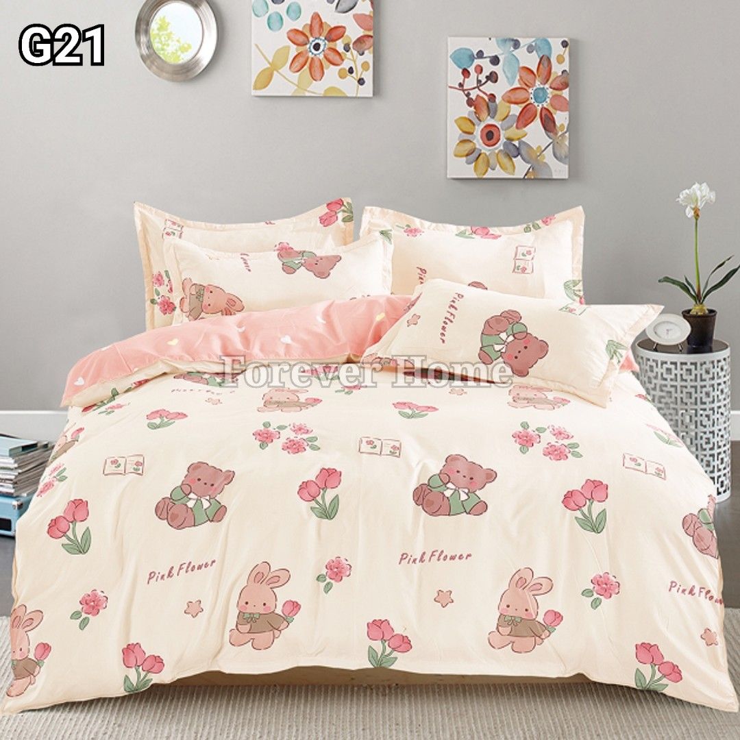 🌷現貨🌷全新🆕升級🆙1380針床單套裝Bedding set 💰消費券💰 - 款式G20-G23, 傢俬＆家居, 床具浴巾 - Carousell