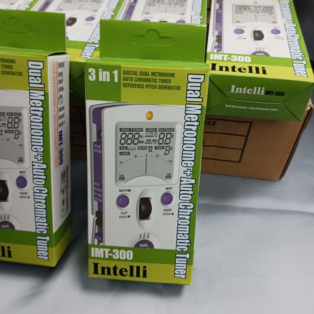 全新 韓製 Dual Metronome Tuner, Brand: Intelli , Model: IMT-300 電子調音器連拍子機 ...