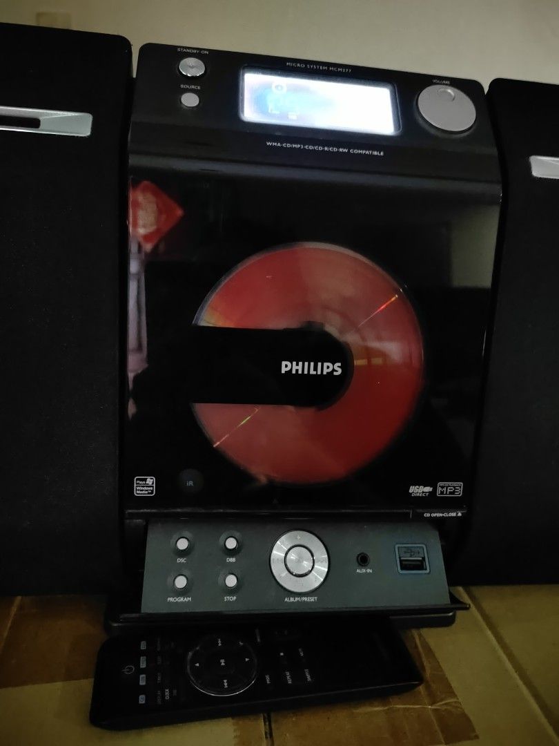 Philips Micro Hi-Fi System MCM277/98 with Remote Control , ARIEAL FM ...