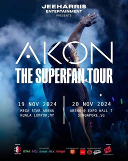 AKON THE SUPERFAN TOUR, Tickets & Vouchers, Event Tickets on Carousell