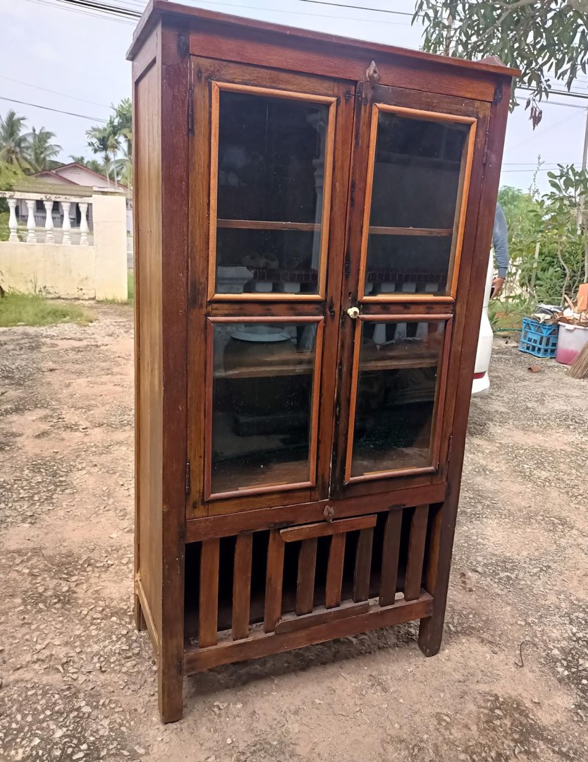 Almari Legend kayu solid, Furniture & Home Living, Furniture, Shelves ...