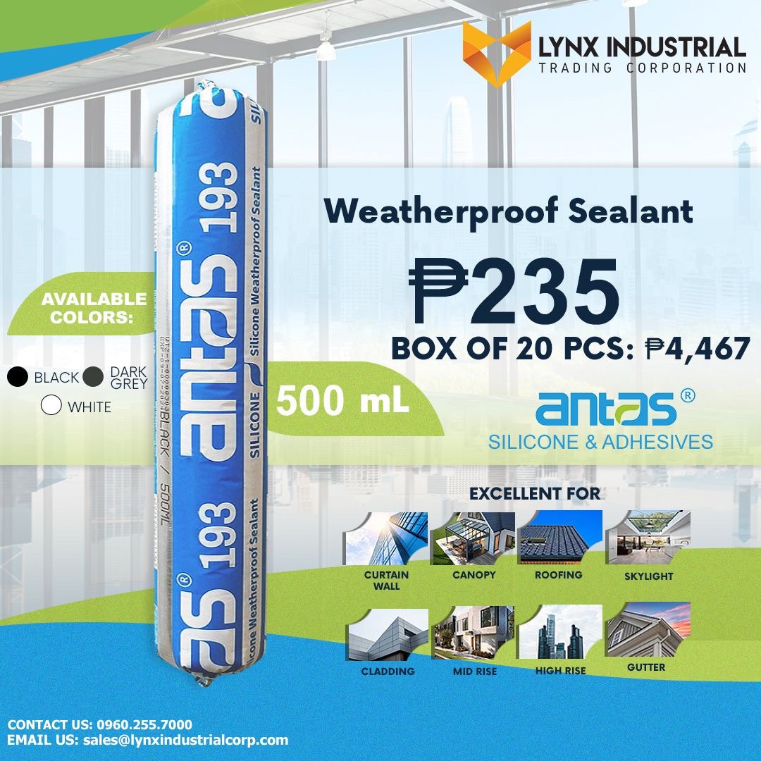 Antas 193 Weatherproof Silicone Sealant Sausage, Commercial ...