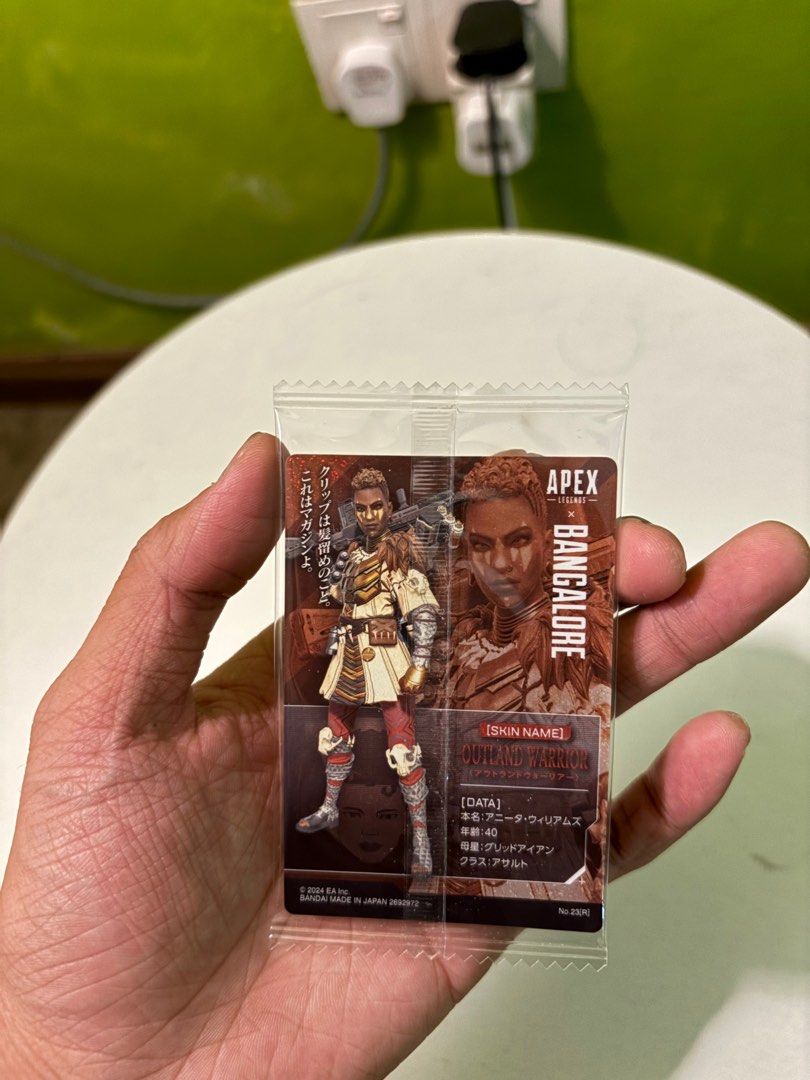 Apex Legends Wafer Card Bangalore Outland Warrior, Hobbies & Toys, Toys ...